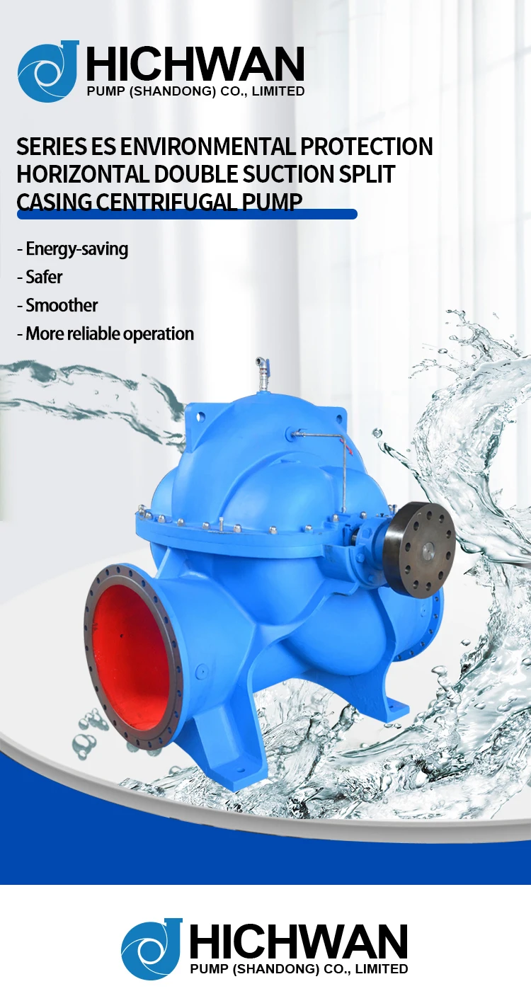 Hichwan Double Suction Es High Pressure Centrifugal Horizontal Split ...