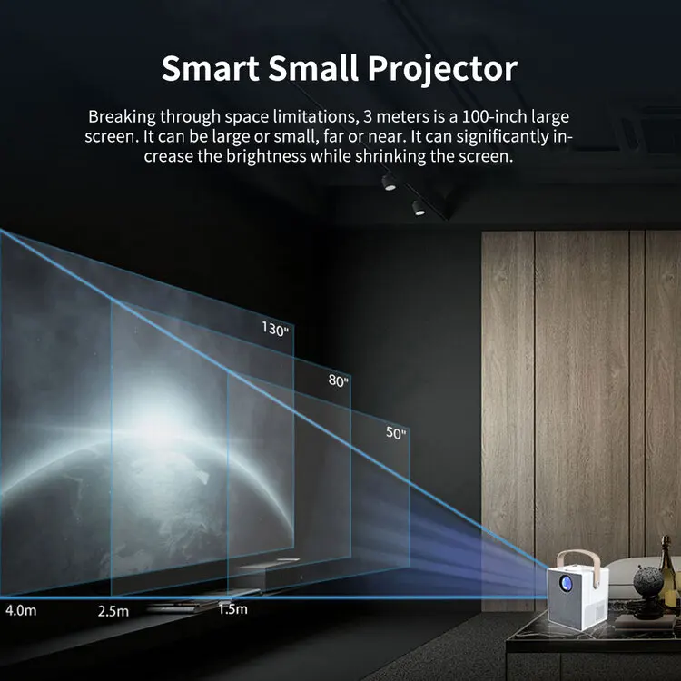 Topleo Smart Lcd Pico Led Portable Home Theater Wifi Movie Full Hd ...