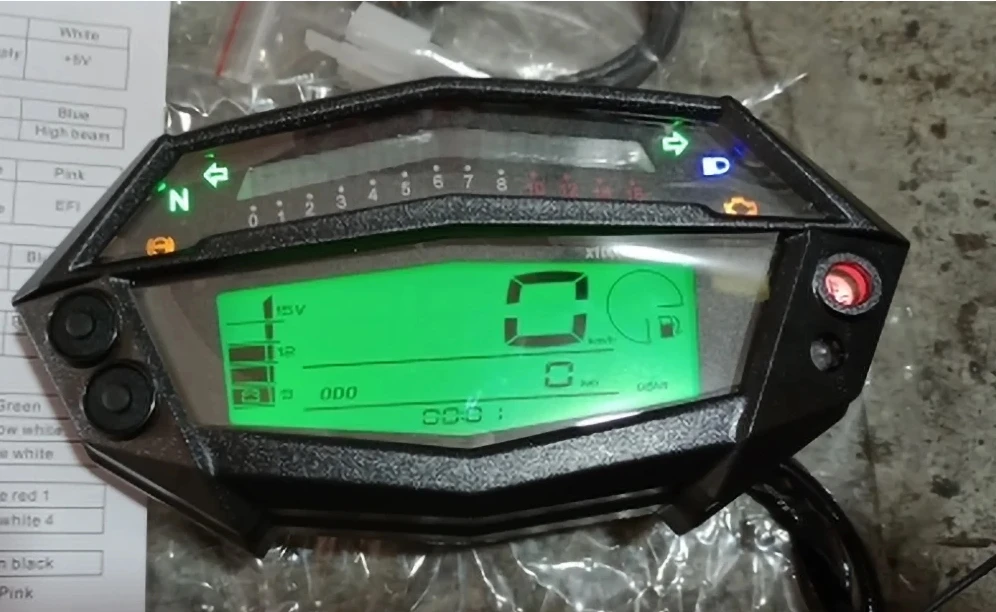 Kawasaki Z1000 Tachometer Hour Meter Odometer LCD Speedometer