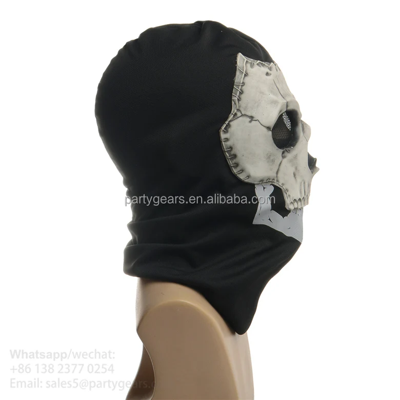 Outdoor Riding Headscarf Mask Skeleton Ghost Mask Halloween Cosplay ...