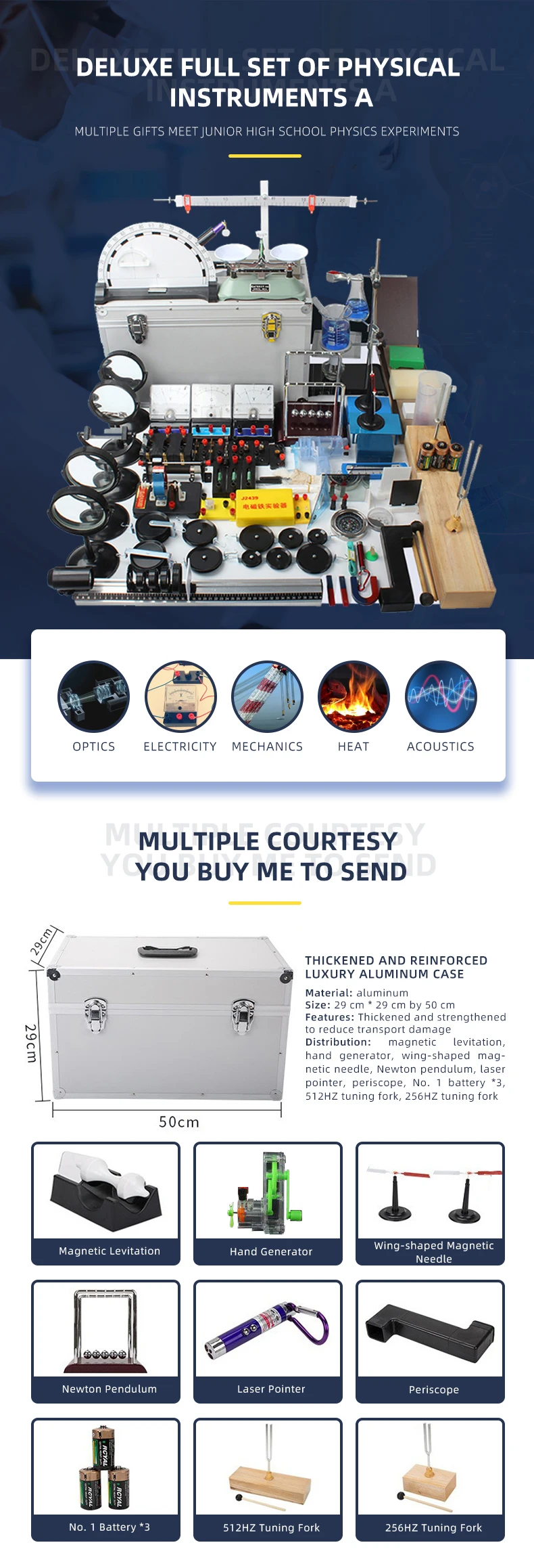 New Arrivals Customized Physics Set Science Educational Kit