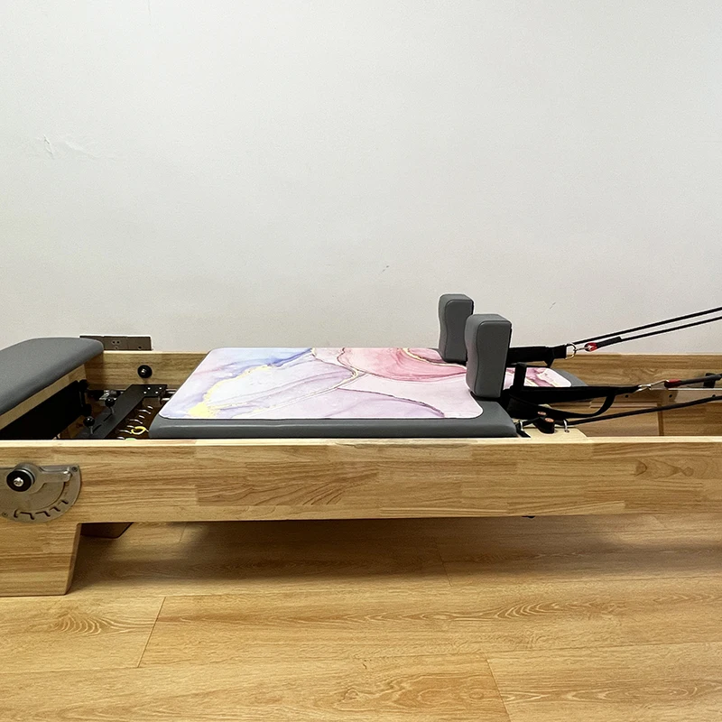 Purple Marble Printed Personalised Reformer Pilates Mat and Socks ...