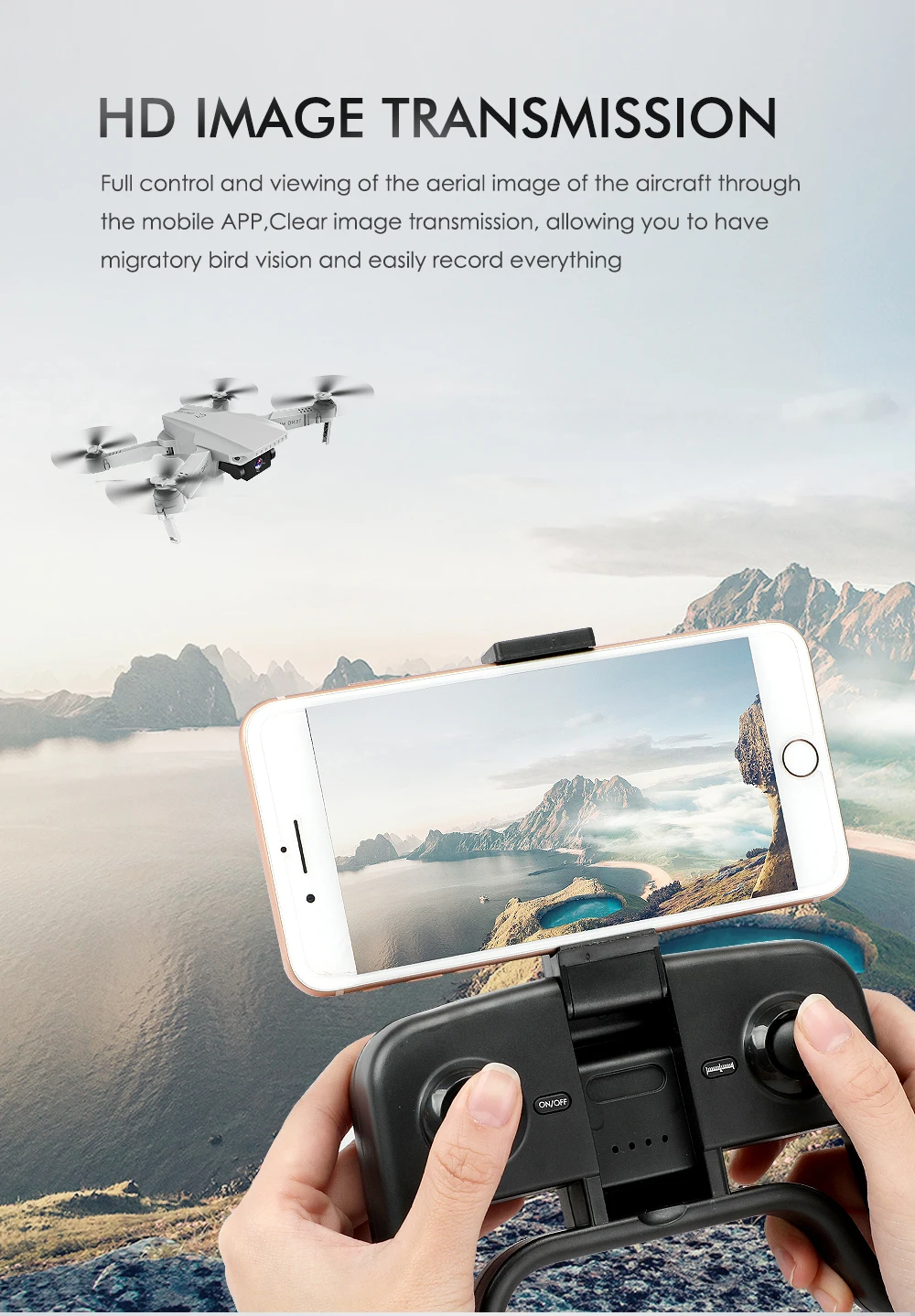 KF609 WIFI FPV 4K Camera Drone RTF Optical Flow Drone Selfie Pocket ...