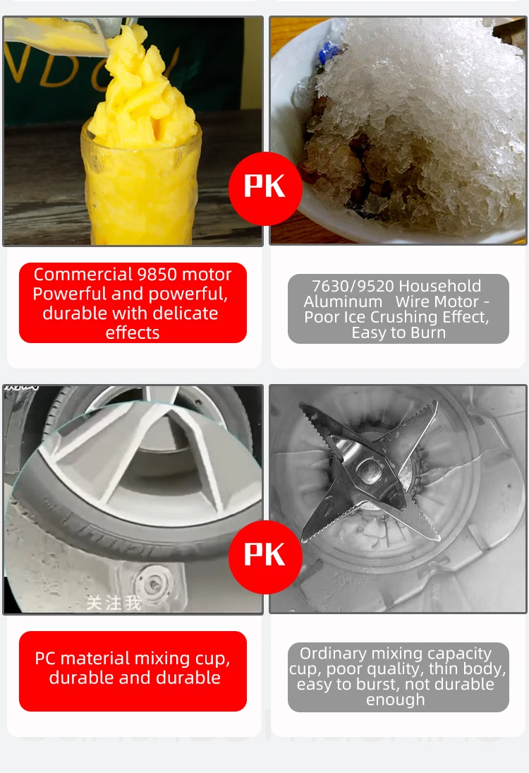 Professional Low-noise Ice Mixer With Muffler Hood 1800 Watts ...