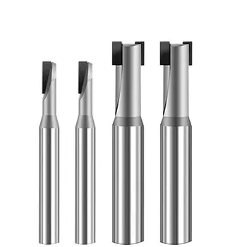 Pcd Milling Cutter 1/2f D1-10 Graphite Flat Bottom Endmills Diamond ...