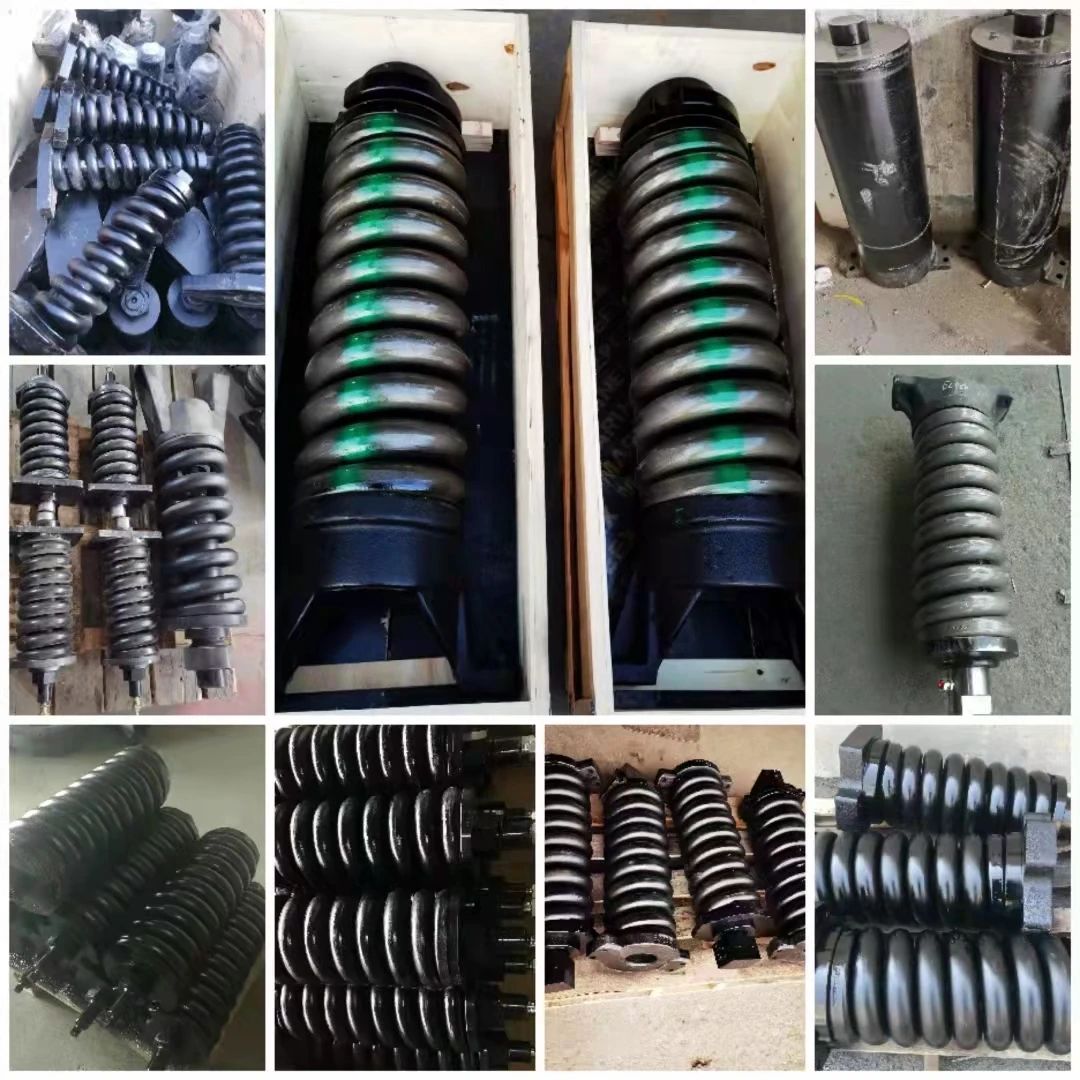Excavator Recoil Springs Cylinder Assembly Track Cylinder Adjuster ...