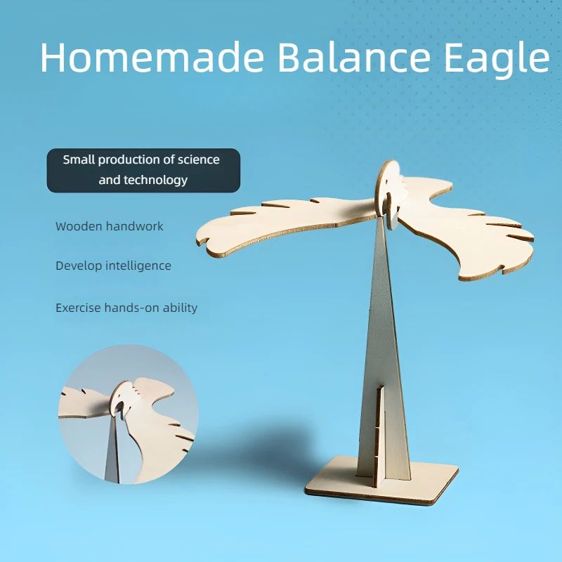 Diy Magic Balance Bird Model Tabletop Decoration Wooden Assembled ...