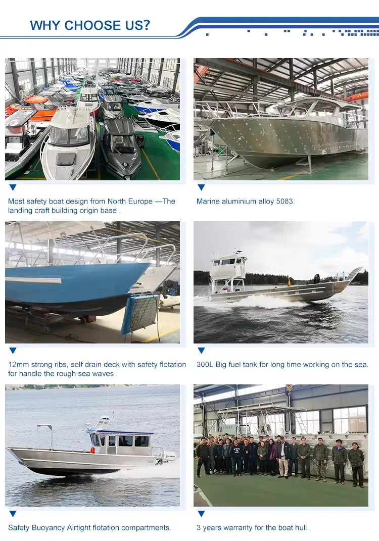 AS-E850 Fast Fishing Boat with Motor - 20ft Aluminum Boat