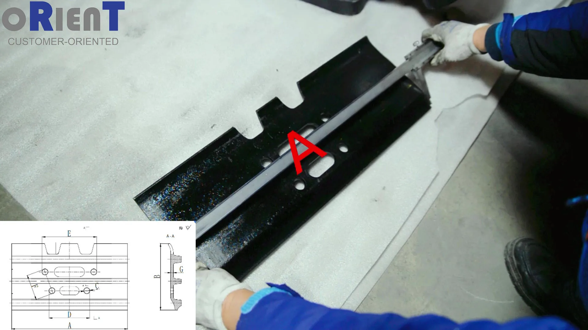 Soilmec R724 R725 R930 Track Shoe Assembly for Drilling Rigs