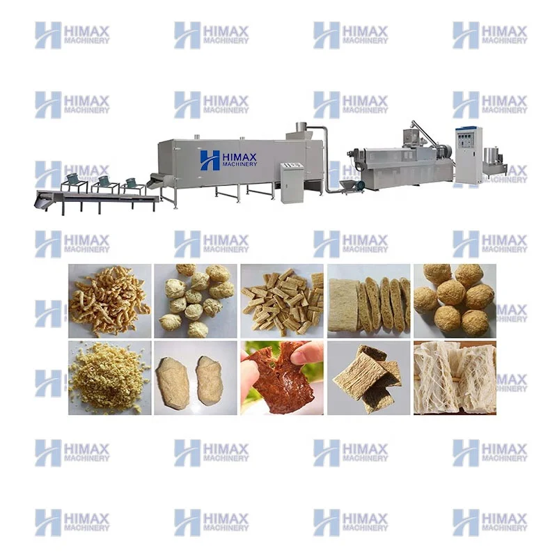 Tvp/tsp Soya Bean Protein Chunks Making Machine Soya Bean Protein ...