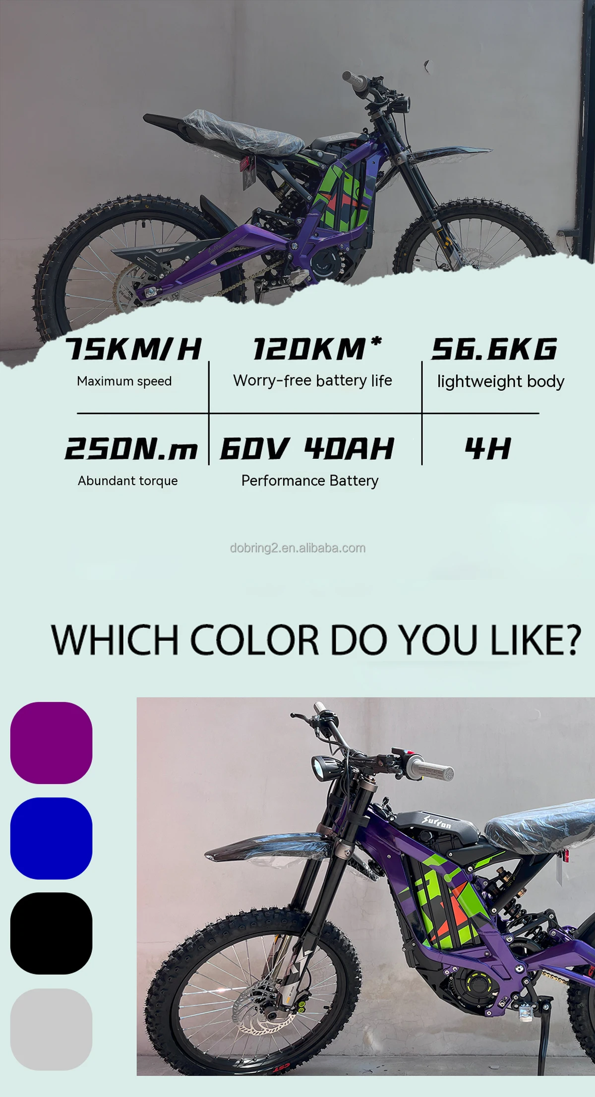 Ready To Ship 2024 Original Light Be X Powerful 6000w Dirt Ebike Adult ...