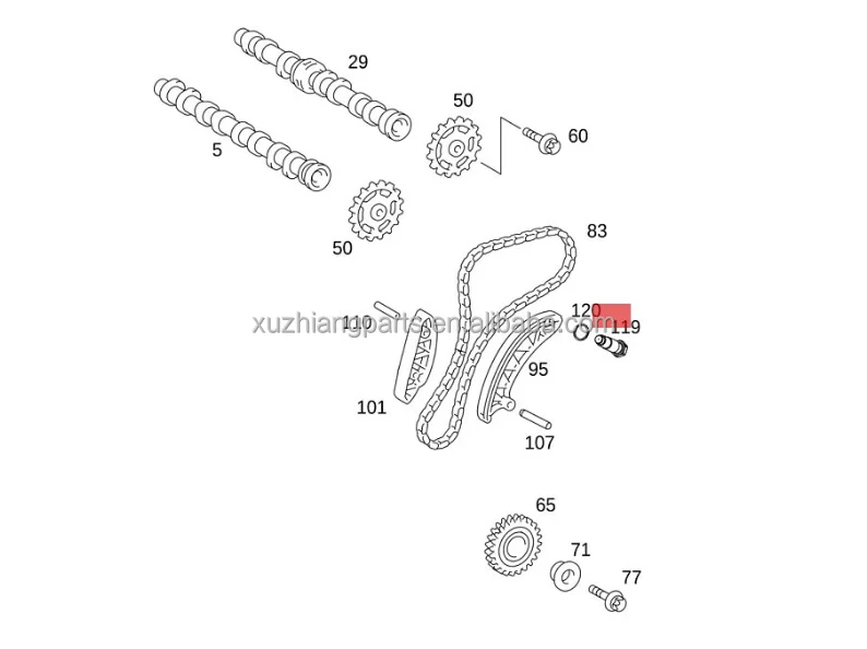 6510500800 Genuine for Mercedes Sprinter Vito OM651 Camshaft Timing ...