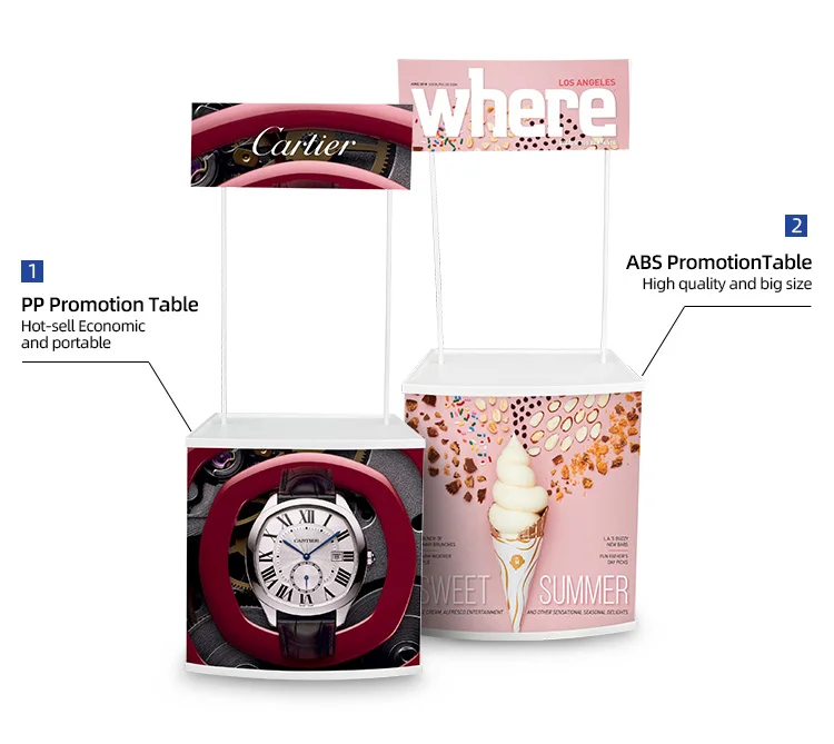 Folding Portable Promotion Table Aluminium,Promotional Custom Printing ...