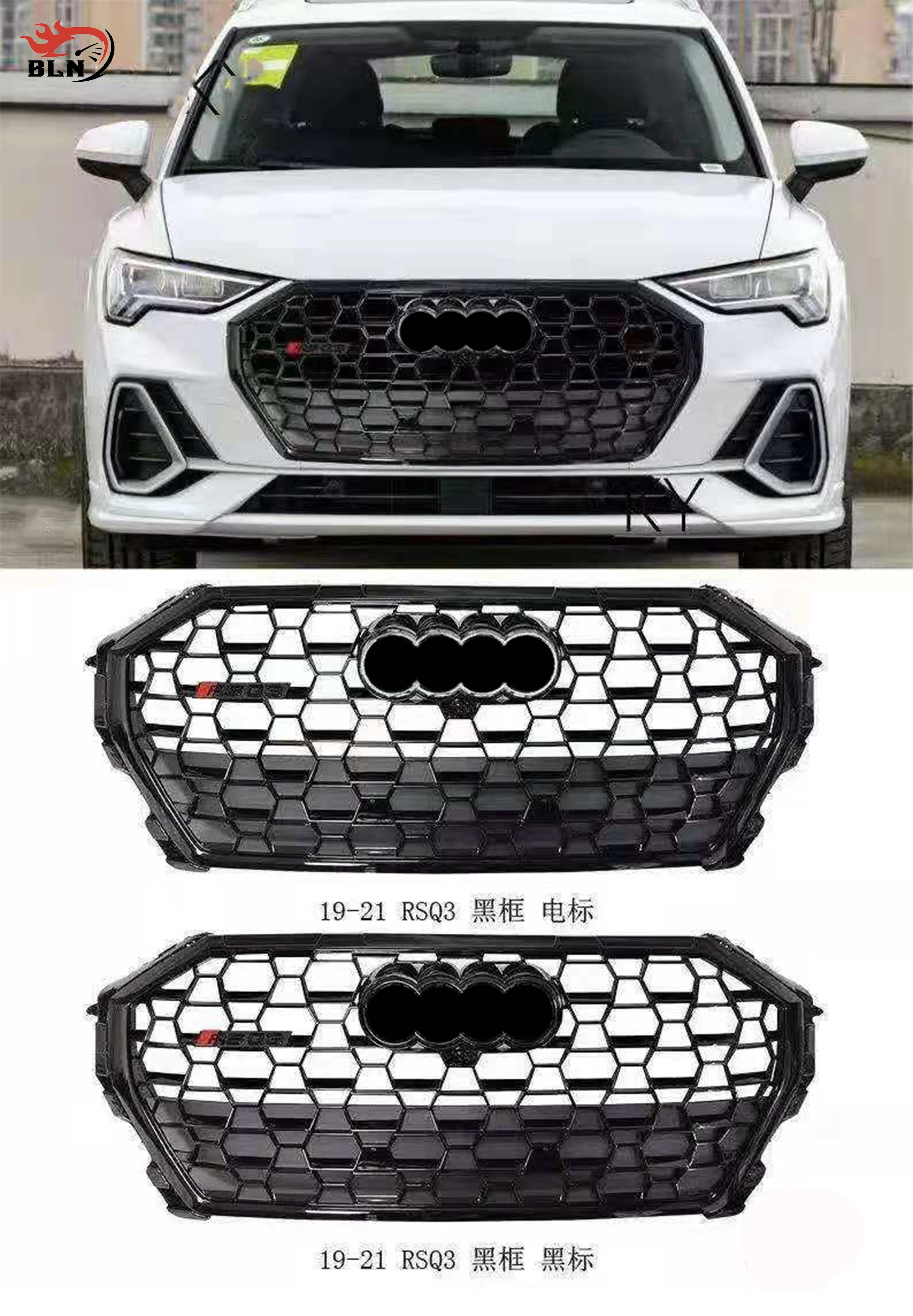 Factory Price Upgraded Body Kit For Audi Q3 2019 2020 2021 Upgrade To Rsq3 Style With Grille ...