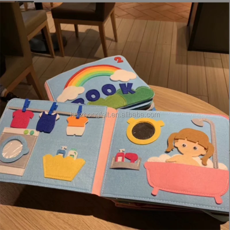New Design Felt Fabric Baby Cloth Stories Books - Buy Felt Fabric Baby ...