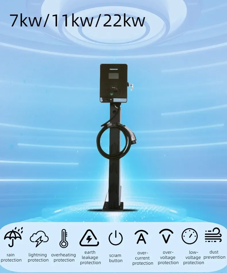 32a 1phase Evse Wallbox Ev Charger 7kw 11kw 22kw Electric Car Charger Ac Charging Ev Charger ...