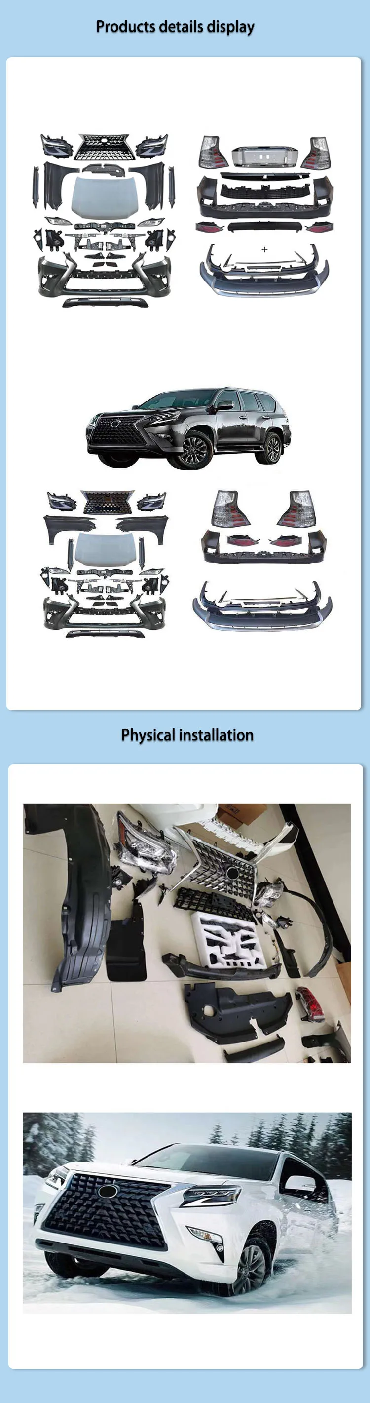 Facelifting Prado Body Kit For Toyota Land Cruiser Prado Bodykit 2010 ...