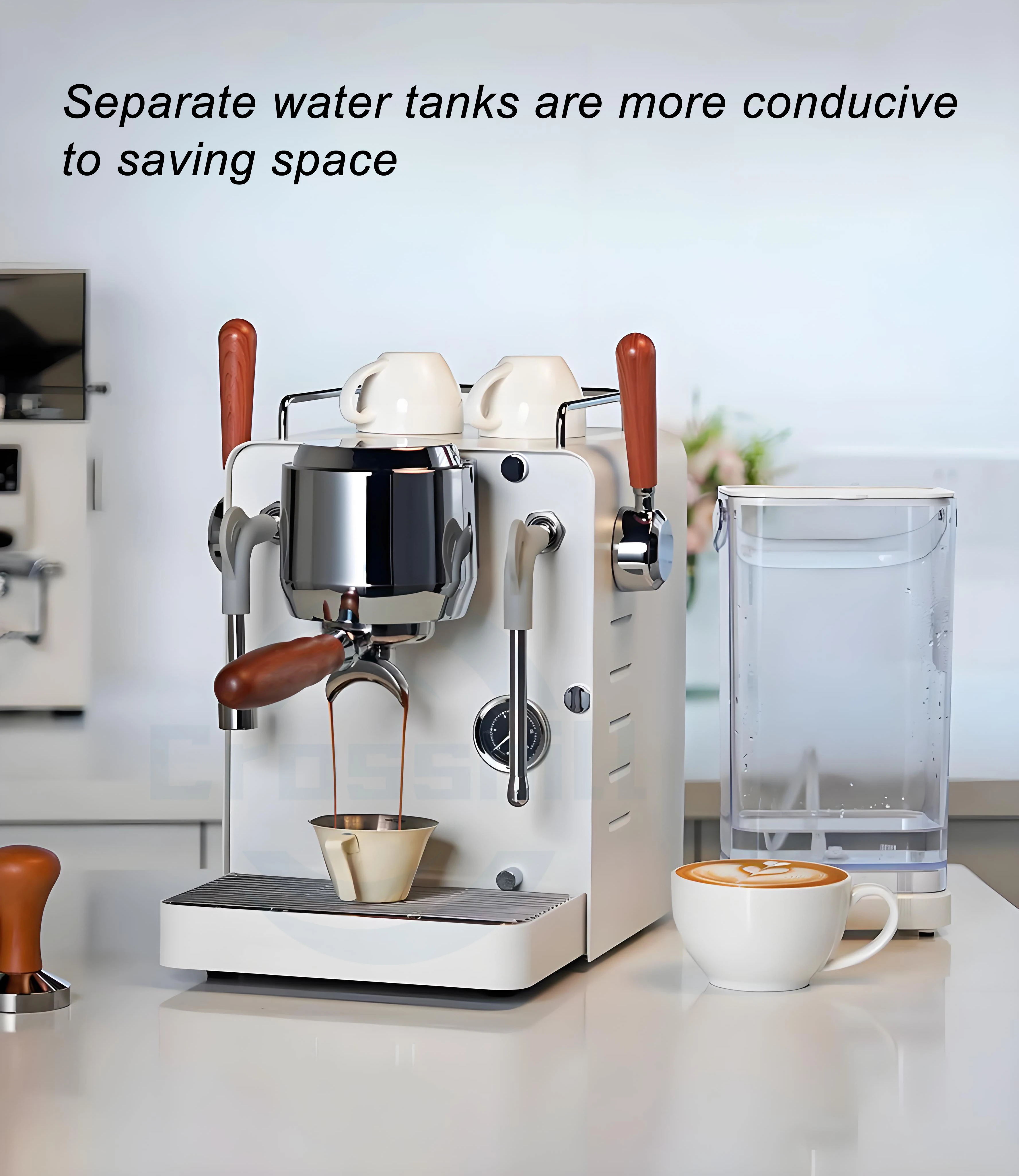 58mm Extraction System Pressure Gauge Semi Automatic Coffee Maker