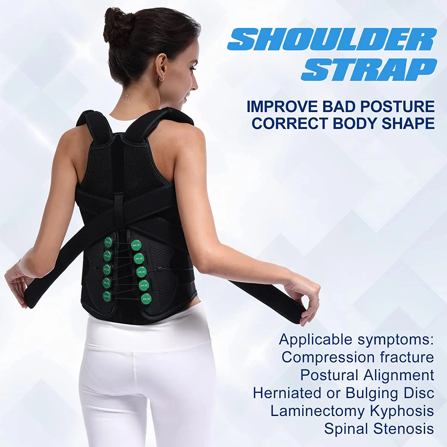 Hkjd Factory Tlso Full Back Spine Brace With Drawstring Pulley System ...