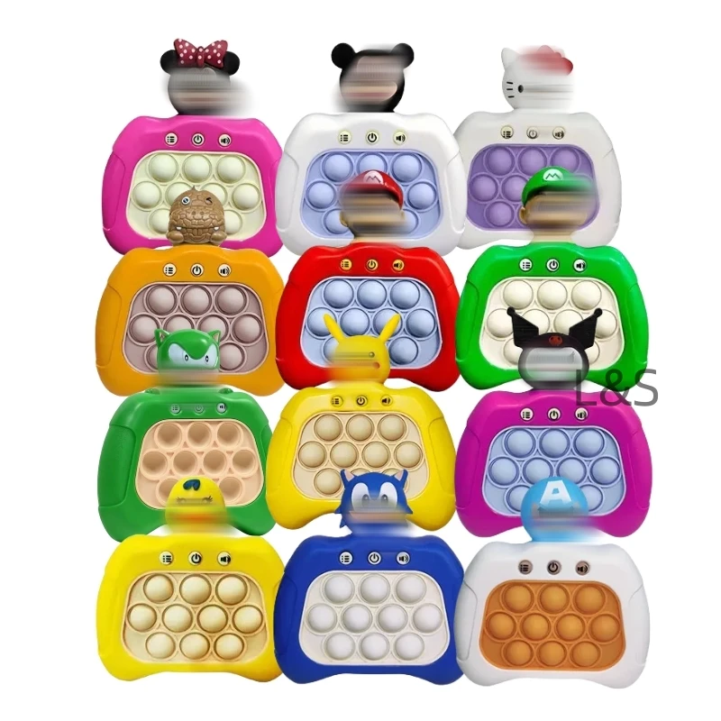 New Quick Pop Light Up Console Game Fast Push It Fidget Toy Quick Push ...