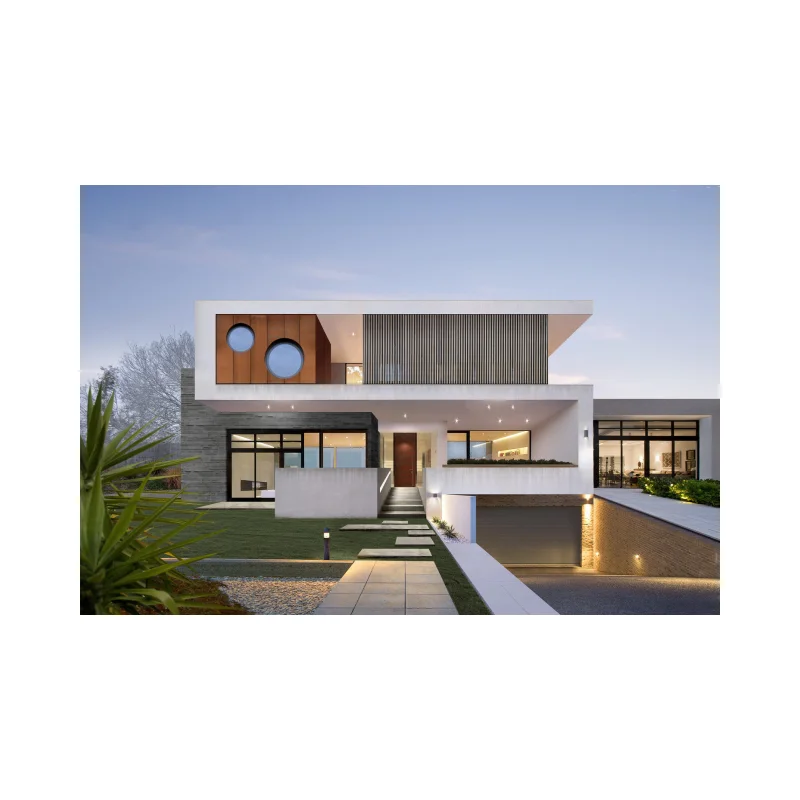 Two Story Flat Pack Prefab House Modern Modular Light Steel Structure ...