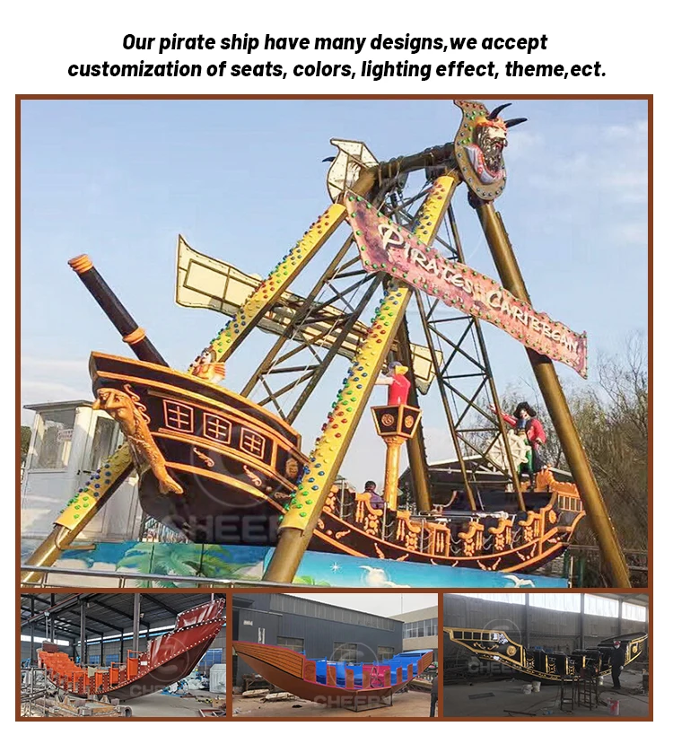 Cheery Pirate Ship - 32 Seats Swing Boat Ride for Sale