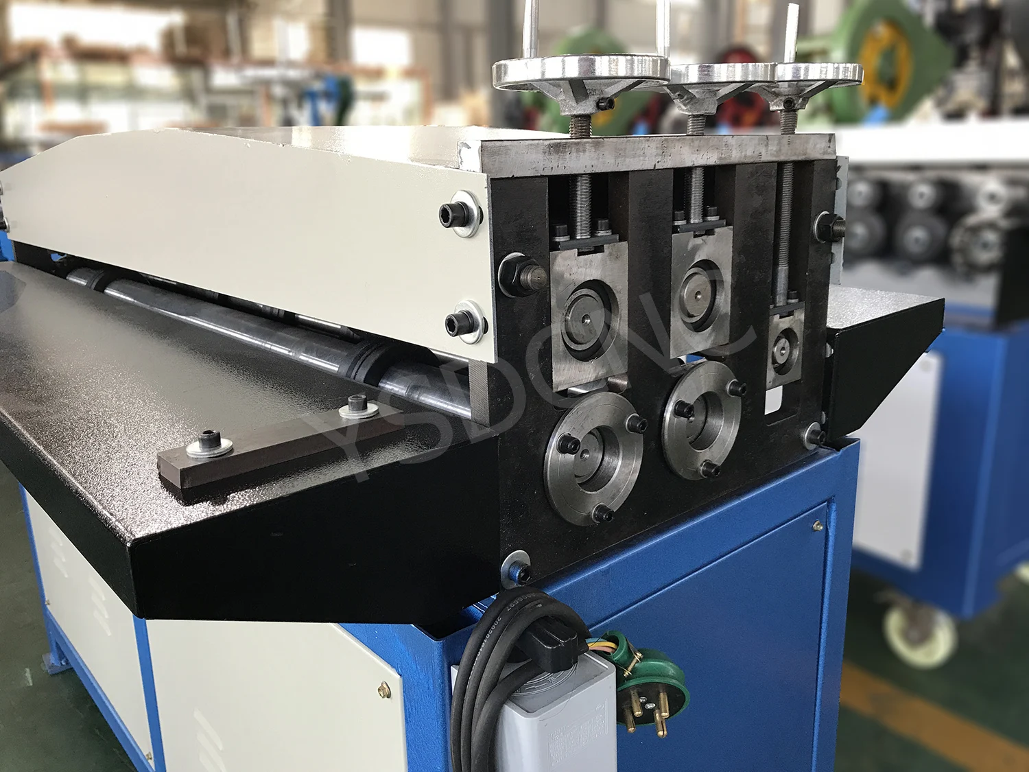 Metal Sheet Duct Grooving Machine / Trimming Beading Machine Hvac Duct ...