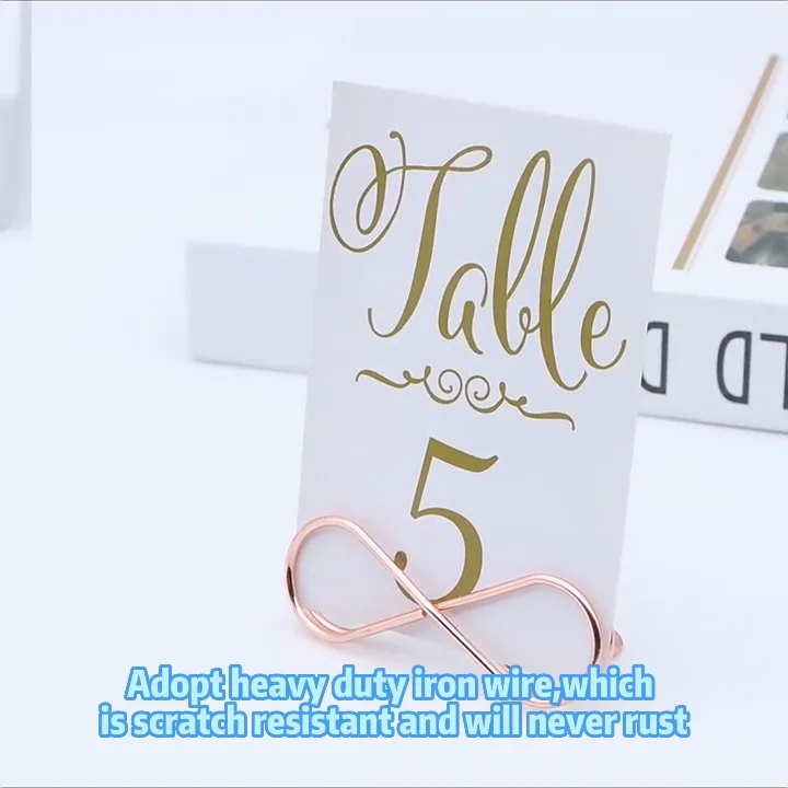 Nicro Gold Seating Labels Placecard Clips Setting Place Wedding Name ...