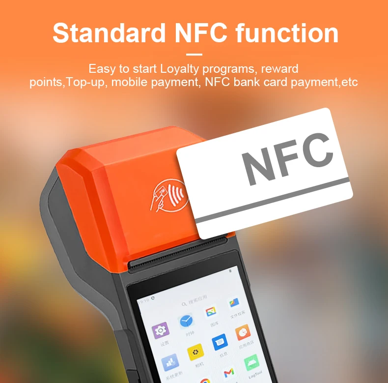 4g Wifi Pos Terminal Nfc Payment Android Mobile Pos With Printer Qr ...