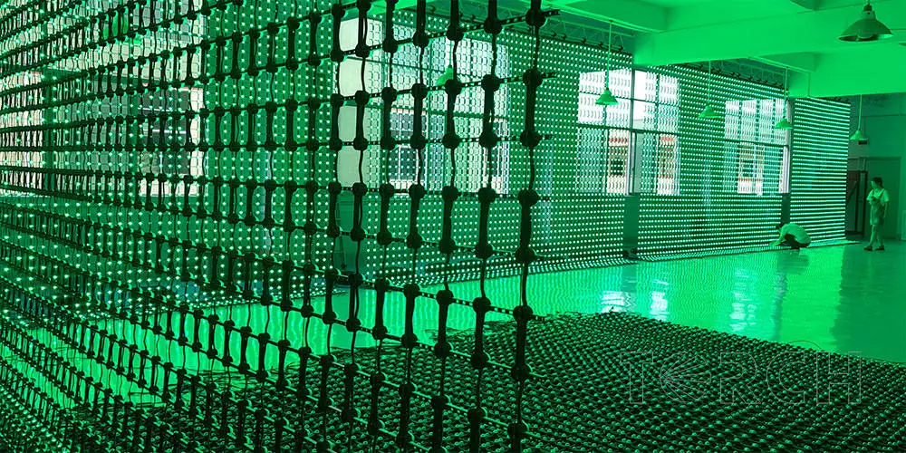 P50 Advertising Outdoor Waterproof Programmable Led Curtain Display Rgb ...