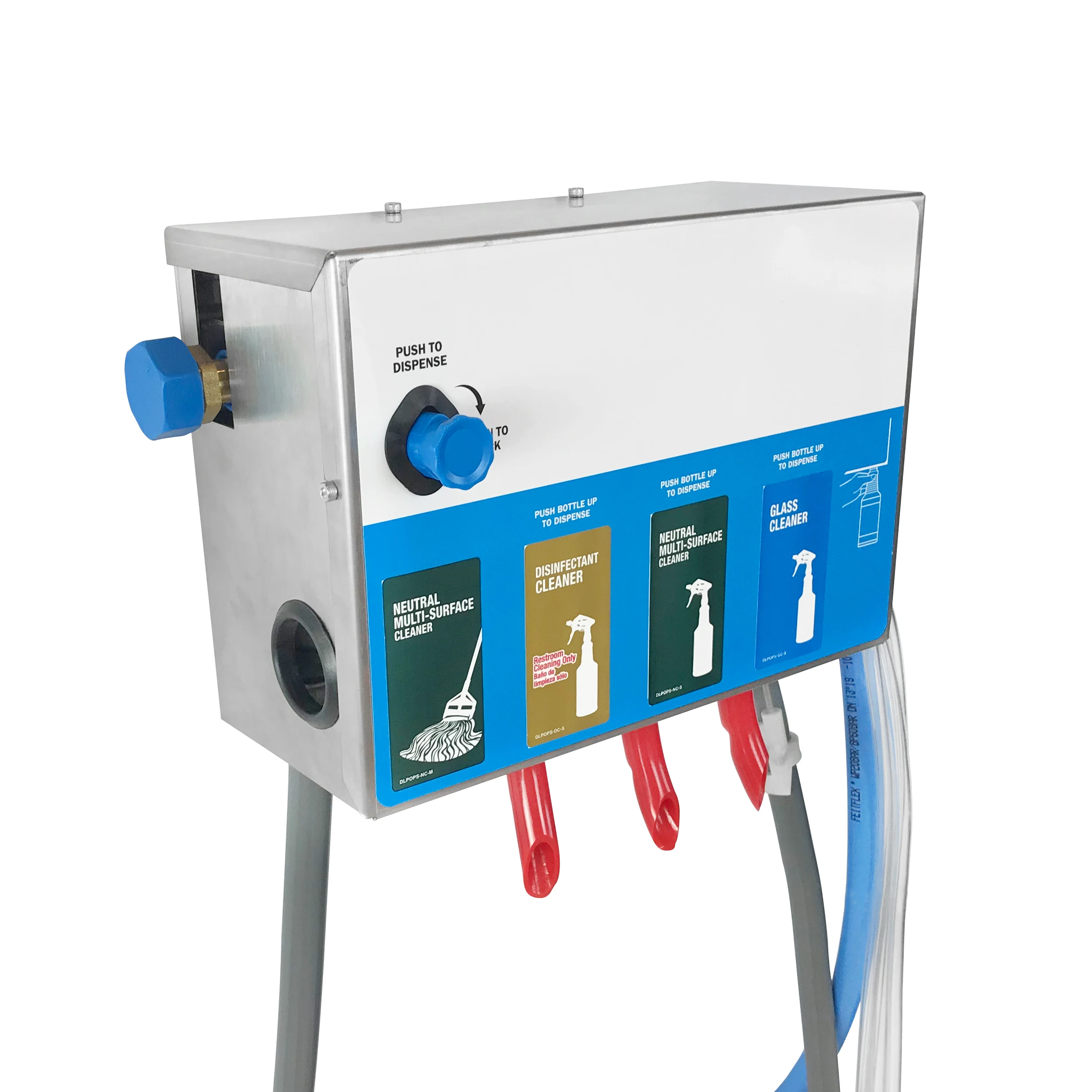 Mop Station - 3 Bottle Set with Chemical Proportioner for Disinfection OEM