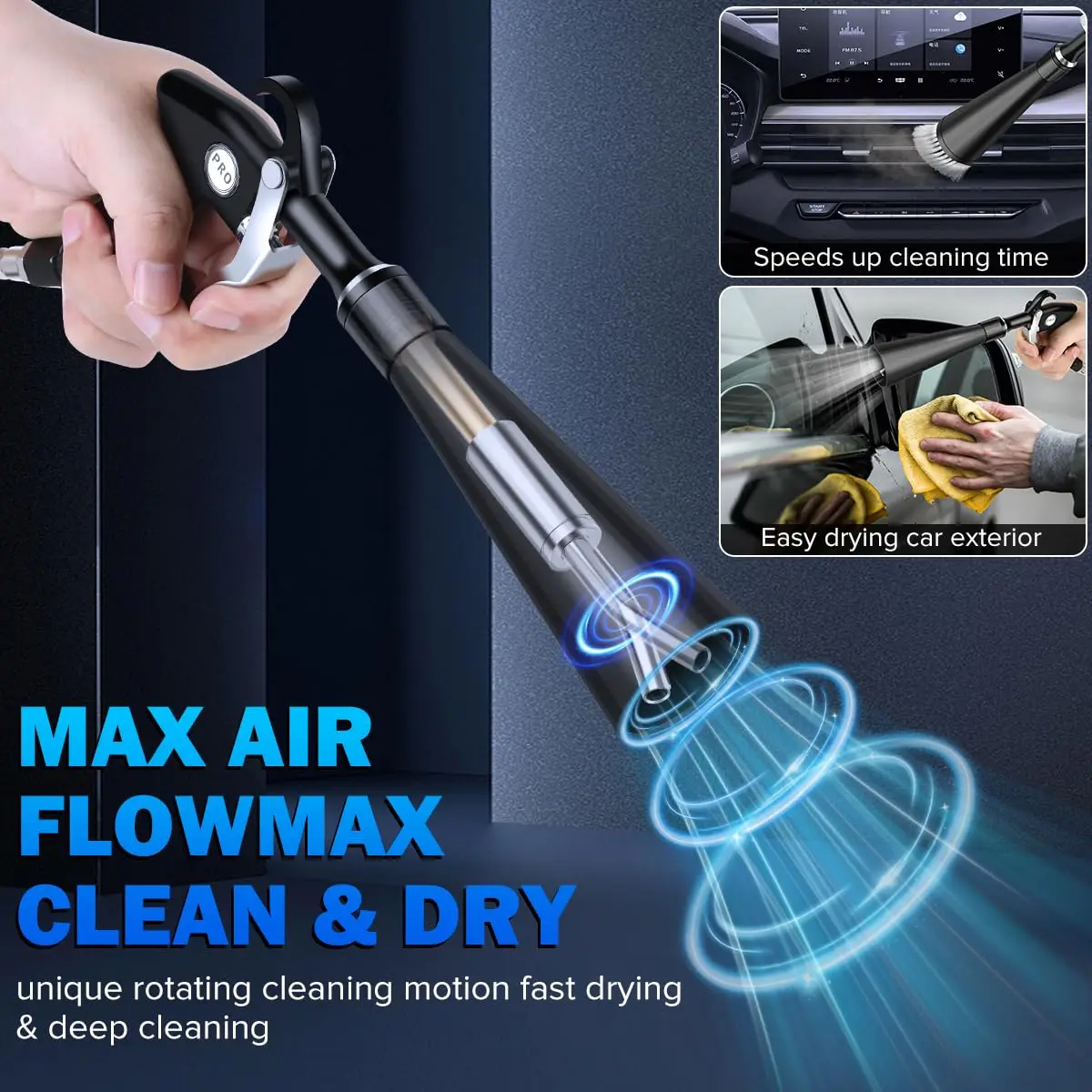 Car Wash Pneumatic High-pressure Tornado Car Clean Gun Engine Blow Dust ...