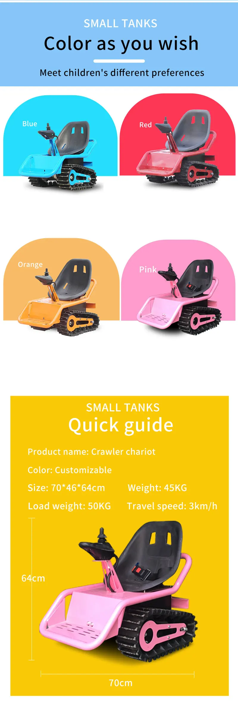 Custom Tracked ATV - Electric Vehicle for Kids & Adults