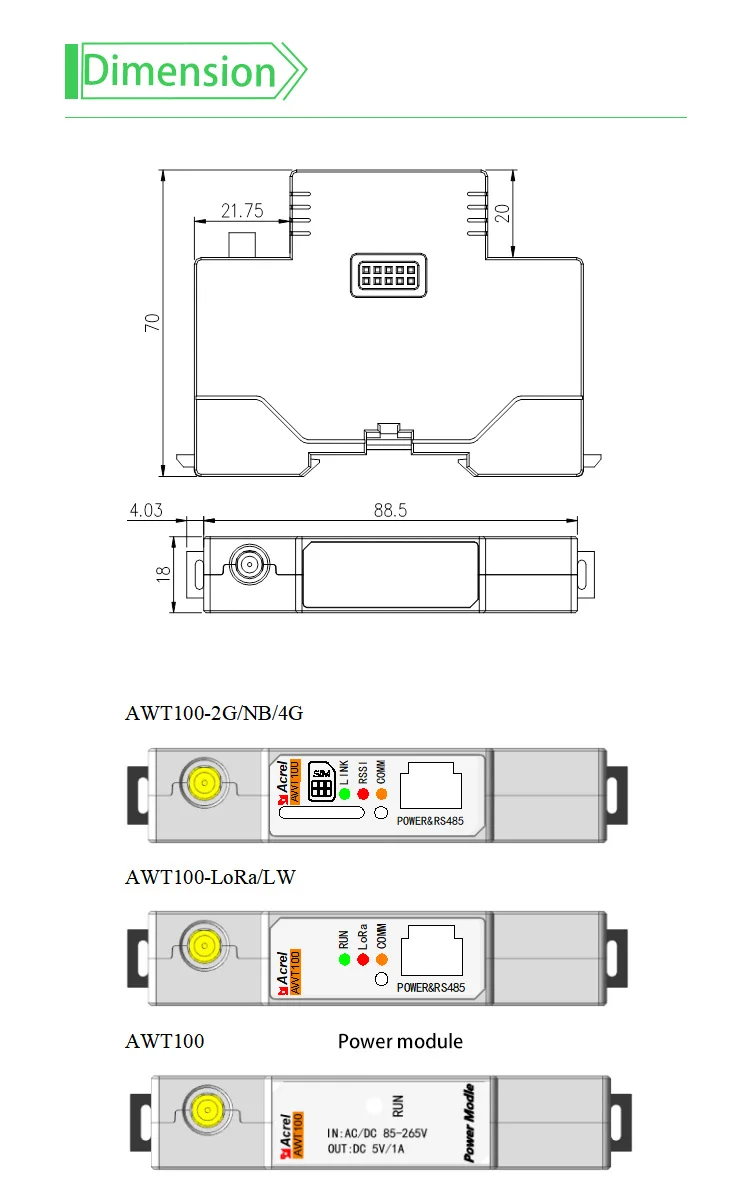 Awt100-wifi Module - Smart Home Automation & Iot Data Transmission