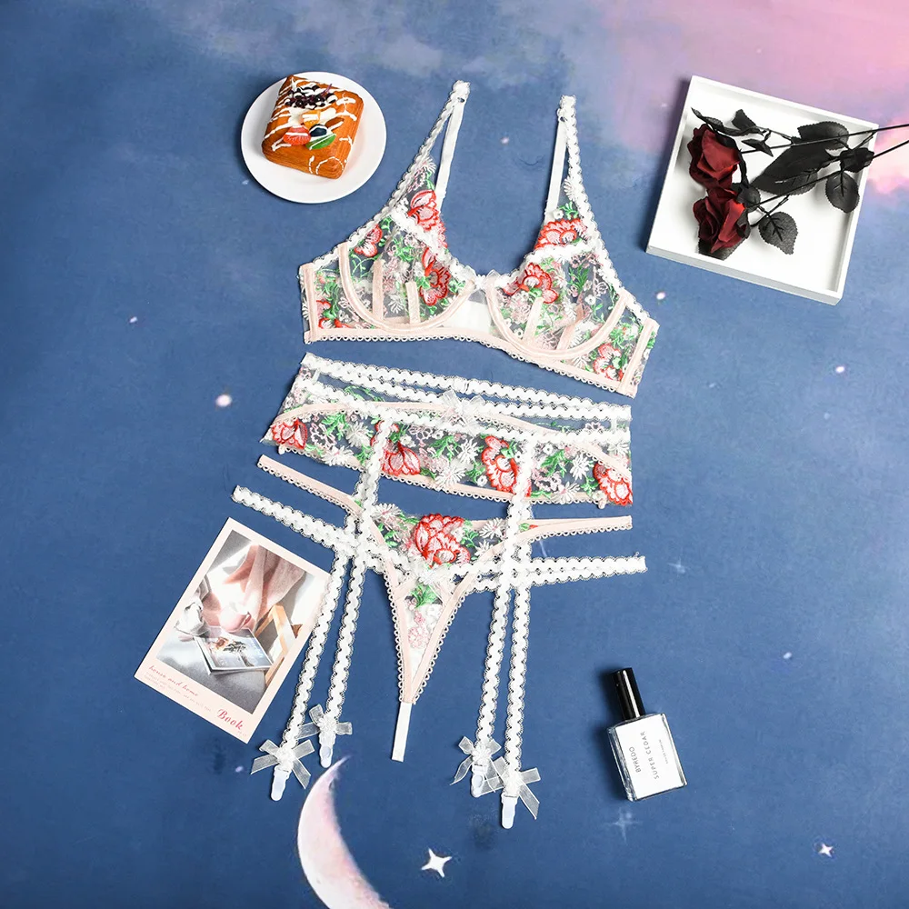 Spicy Bra Agent Provocateur Lingerie for Fat Women White Flame Lingerie