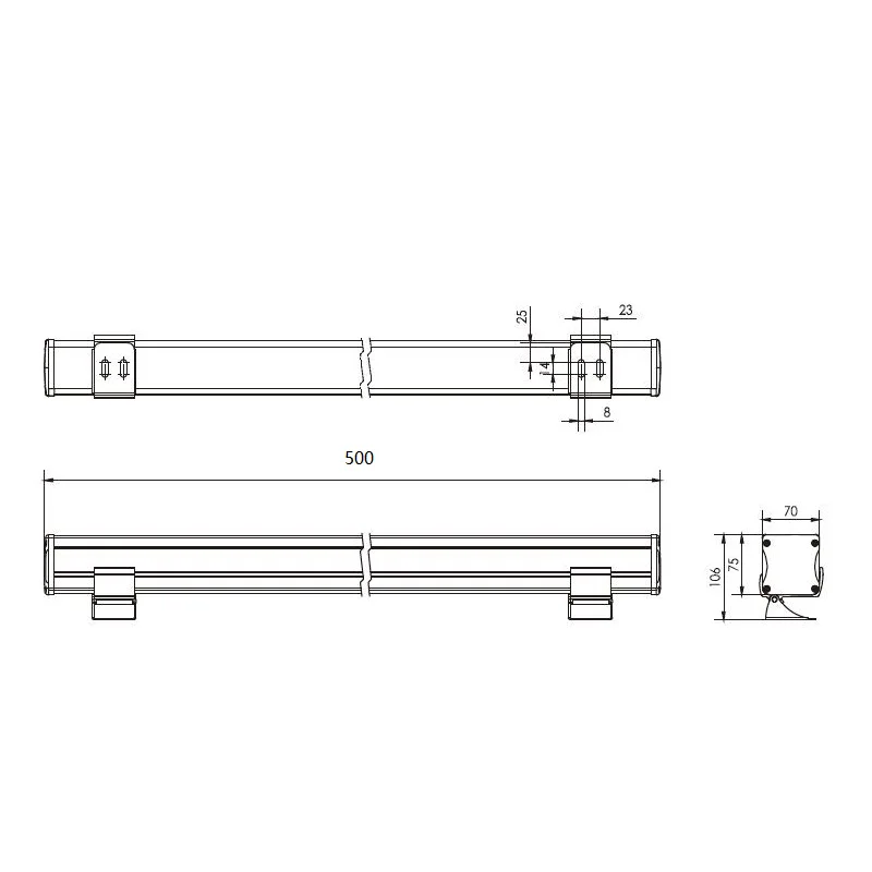 Outdoor Facade Projector Lighting IP66 13W LED Wall Washer Linear Light ...