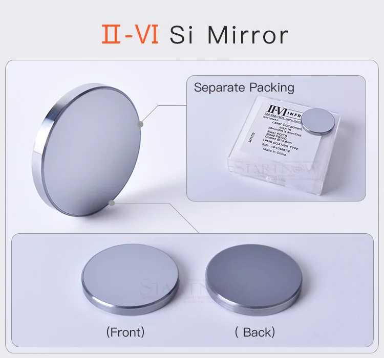 II-VI INFRARED Laser Si Mirror Reflective D20/25/30mm for High Power ...