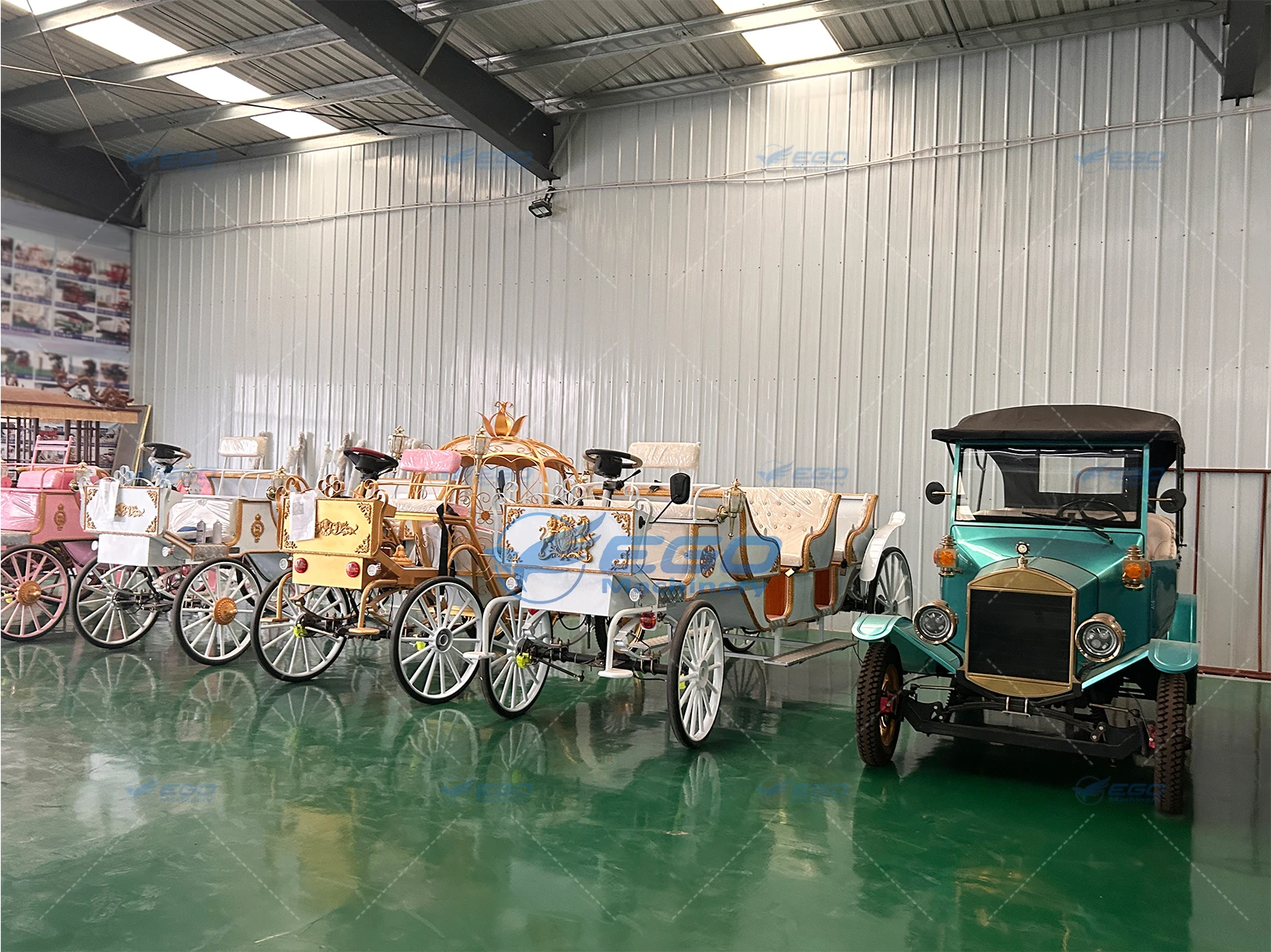 The Latest Luxury Outdoor Electric Royal Horse Carriage Sculpture ...