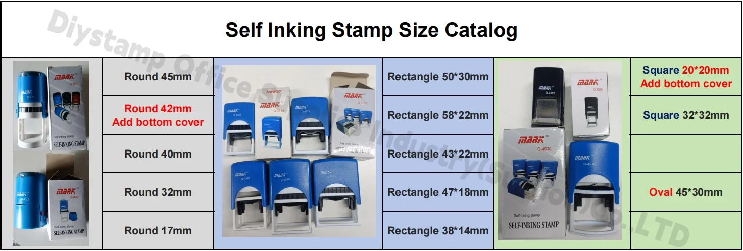 Office Self Inking Stamps - Durable, Customizable, Efficient