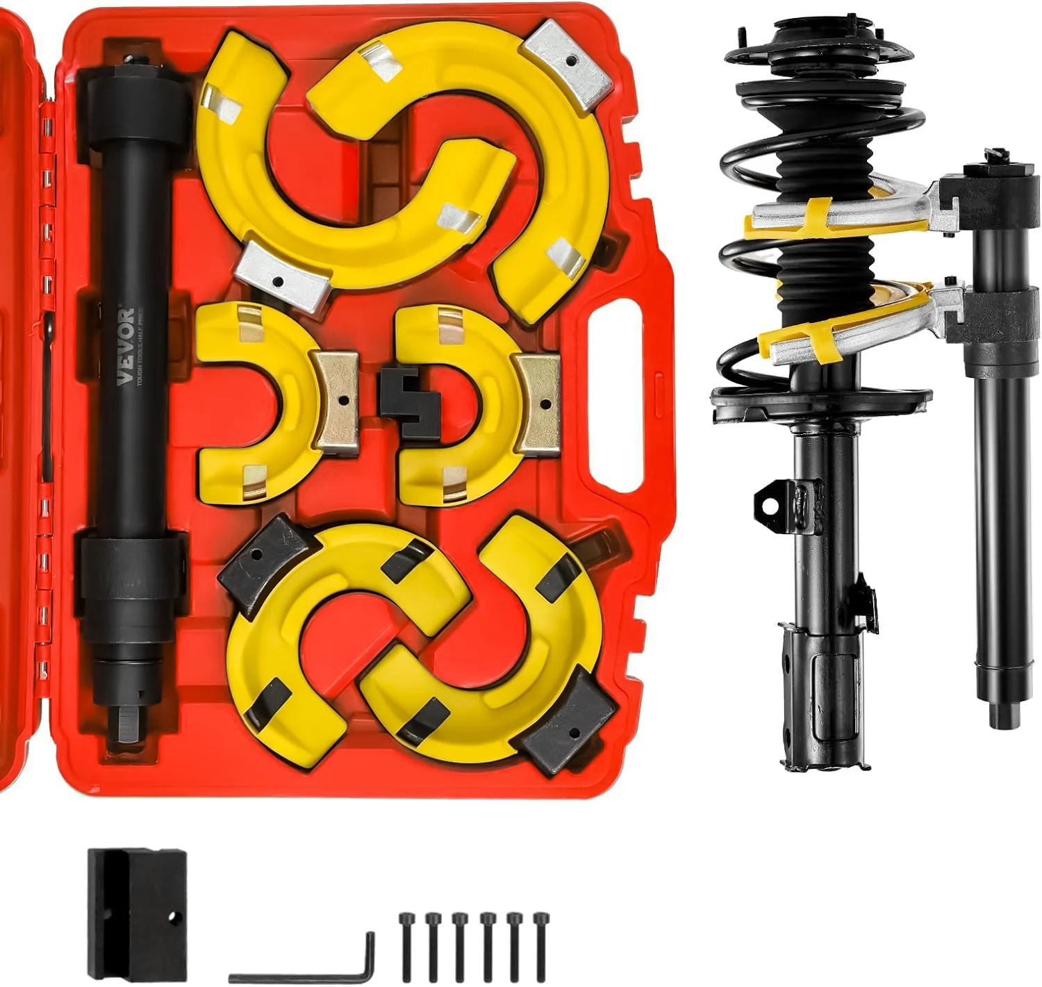 Automotive Tool Car Repair Coil Spring Compressor Extractor Set Remover Tool Auto Strut Coil Spring Compressor