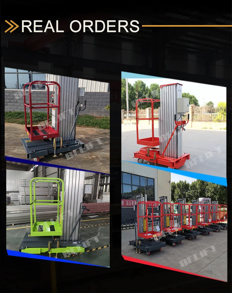 12 Portable Ladder Lift Truck Portable Electric Single Man Lift - Buy ...