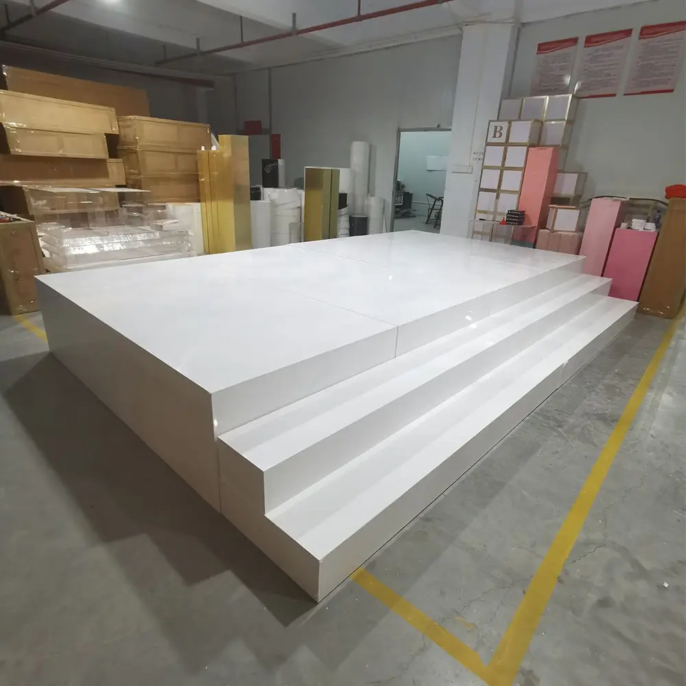 High Quality White PVC Acrylic Stage Platform Decoration
