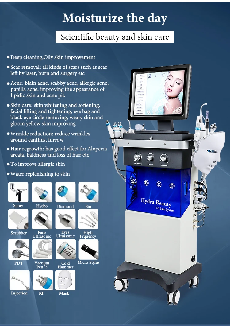 2023 Newly Released 15-in-1 Hydro Microbrasion Machine Diamond ...