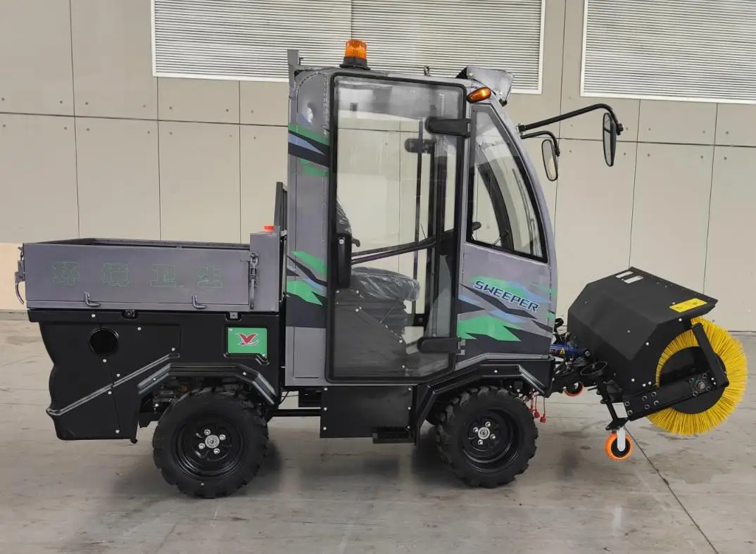 340x140x208cm Four Wheel Driving Snow Sweeper All Gear Drive Tractor ...
