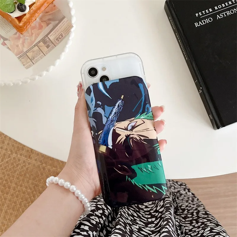 Anime Luffy Sliding Design Mirror Phone Case One Pieces Shell For ...