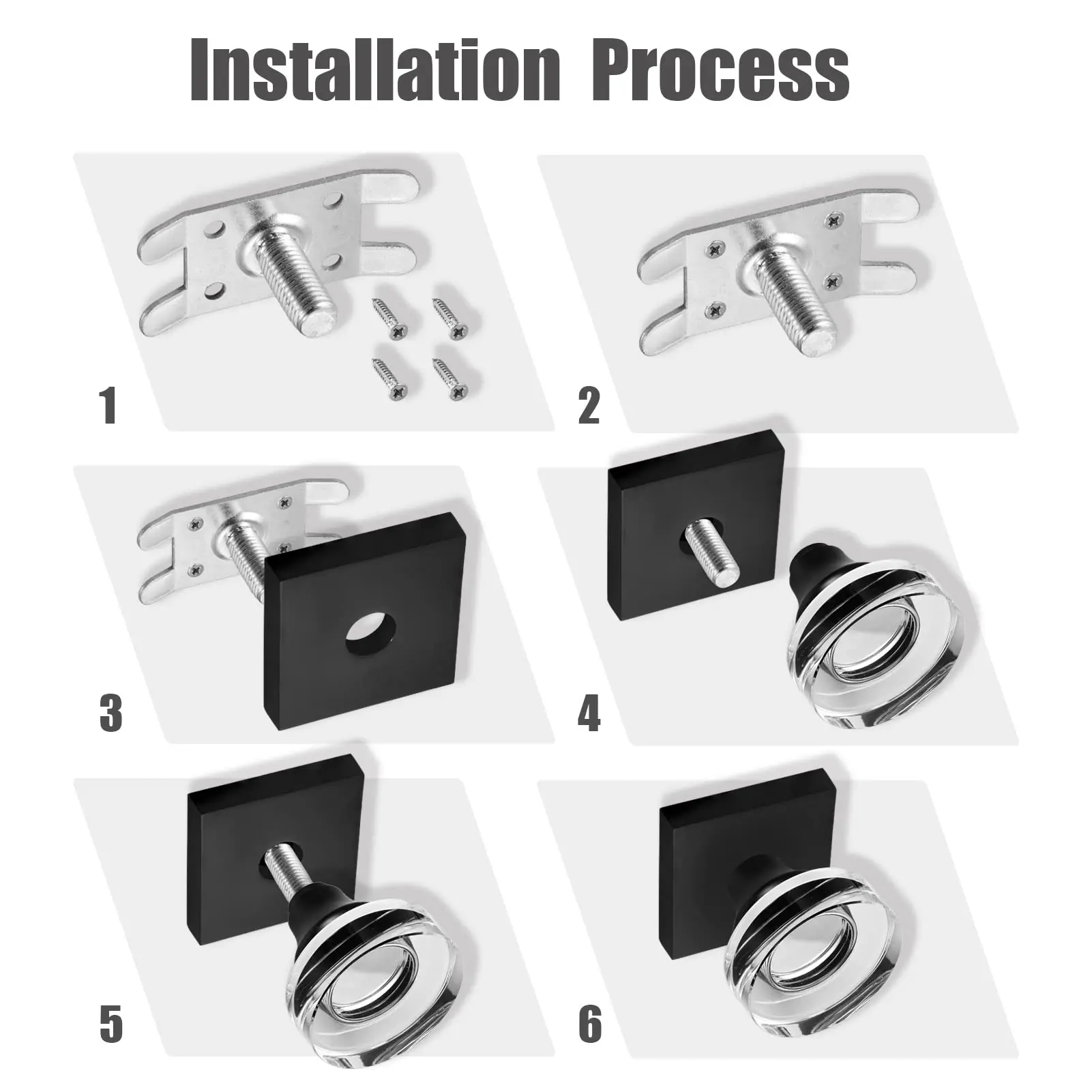 Round Glass Door Lock - Secure & Stylish Knobs for Doors