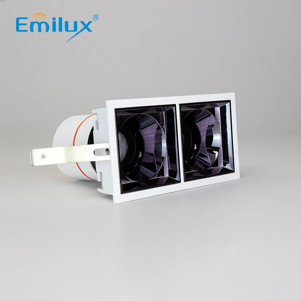 Adjustable Double Head Led Downlight High Efficiency 5-40w Cri80 Modern ...