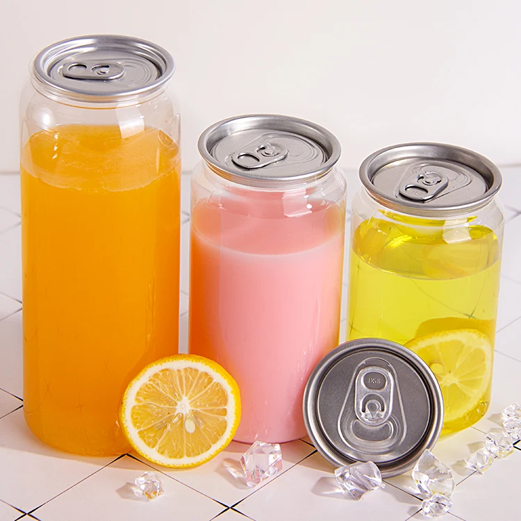 12oz 350ml Pet Transparent Soft Drink Can Empty Plastic Clear Soda ...