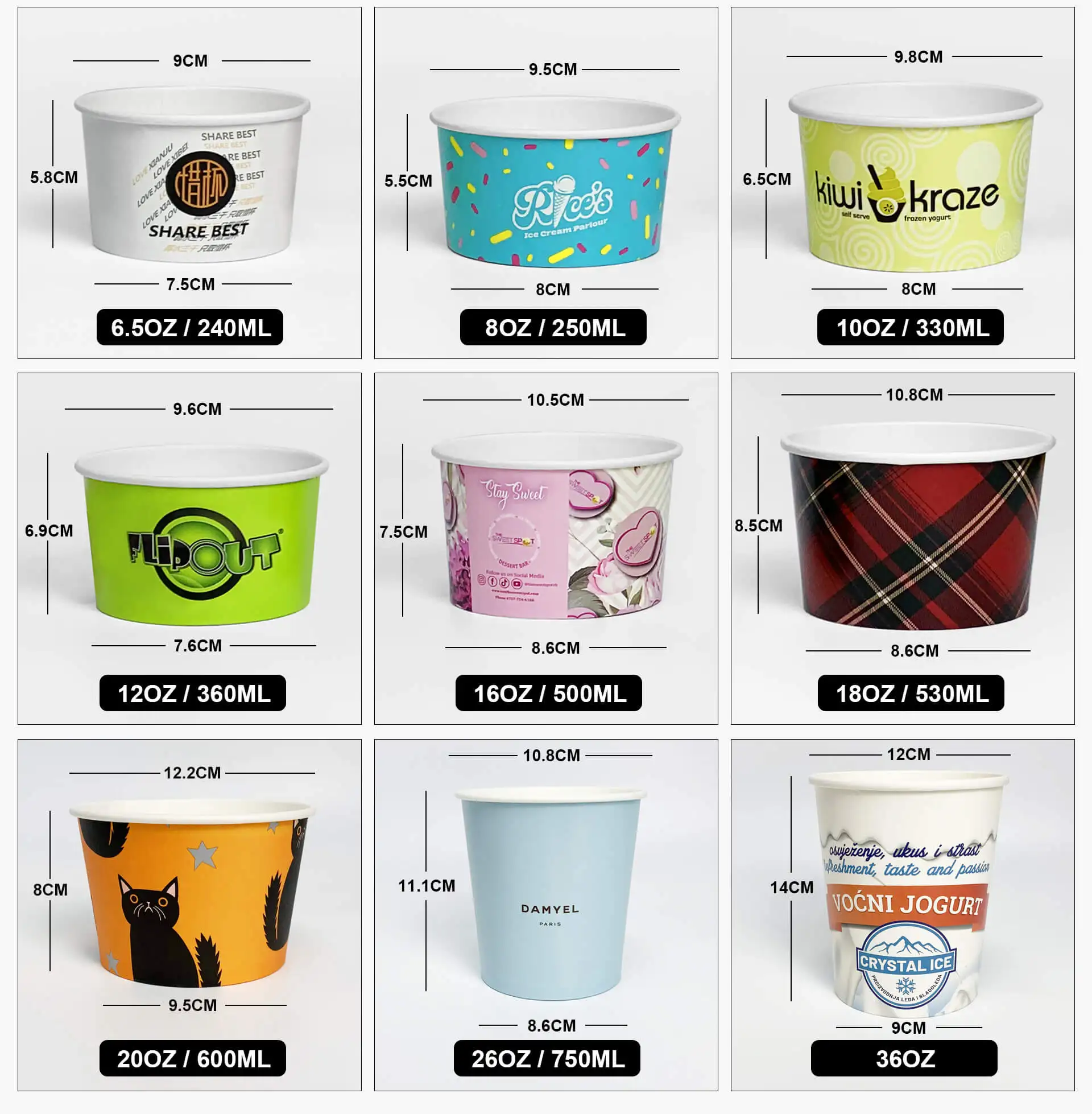 Cardboard Papercup - Perfect for Takeaway Drinks & Ice Cream