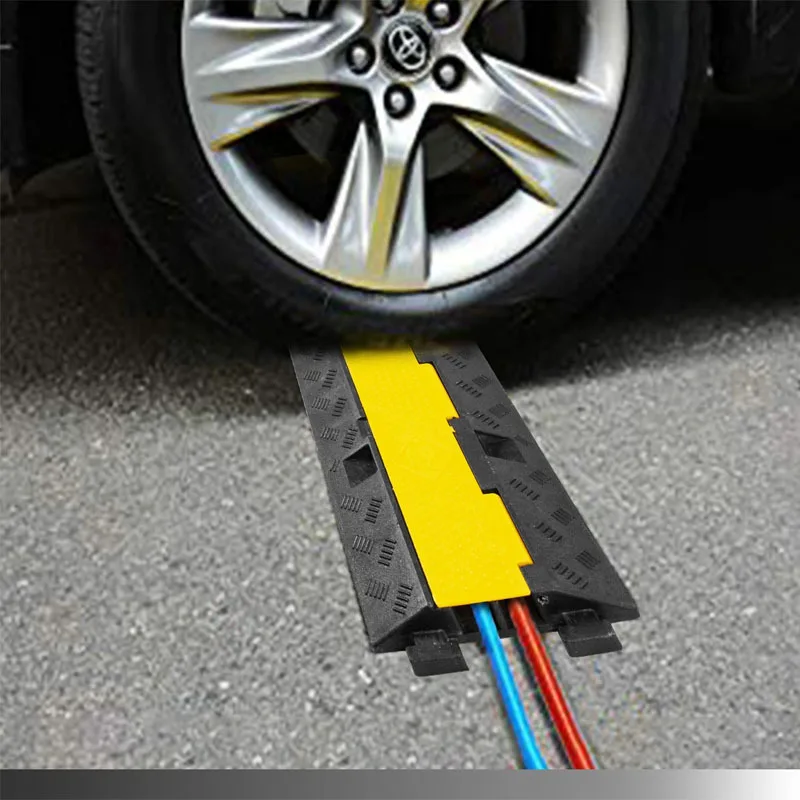 Electrical Wire Road Hump Bump Reflective Double Slot Pvc Rubber Speed ...